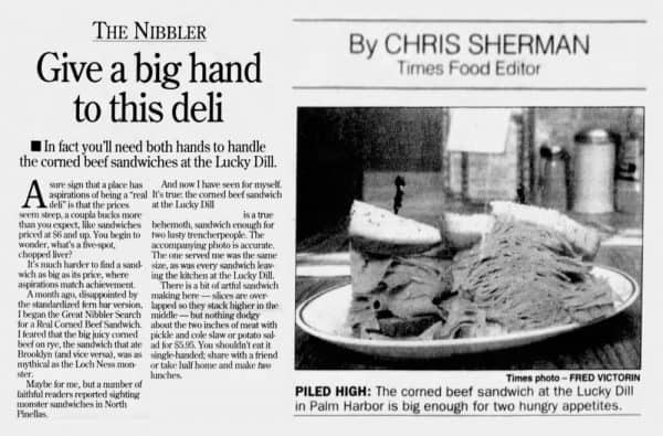 The Lucky Dill Deli Story | Top Palm Harbor Restaurants